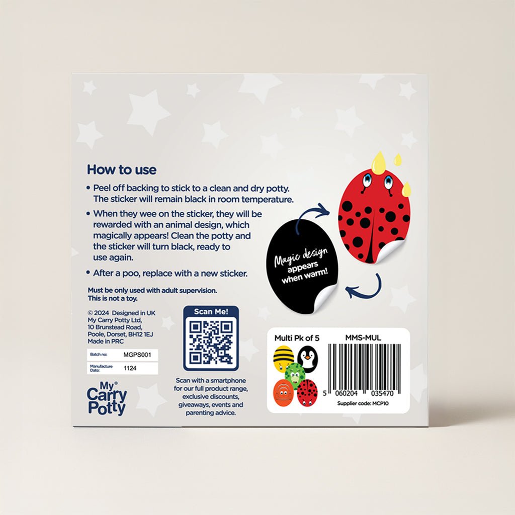 My Magic Potty Training Reward Stickers – My Carry Potty®