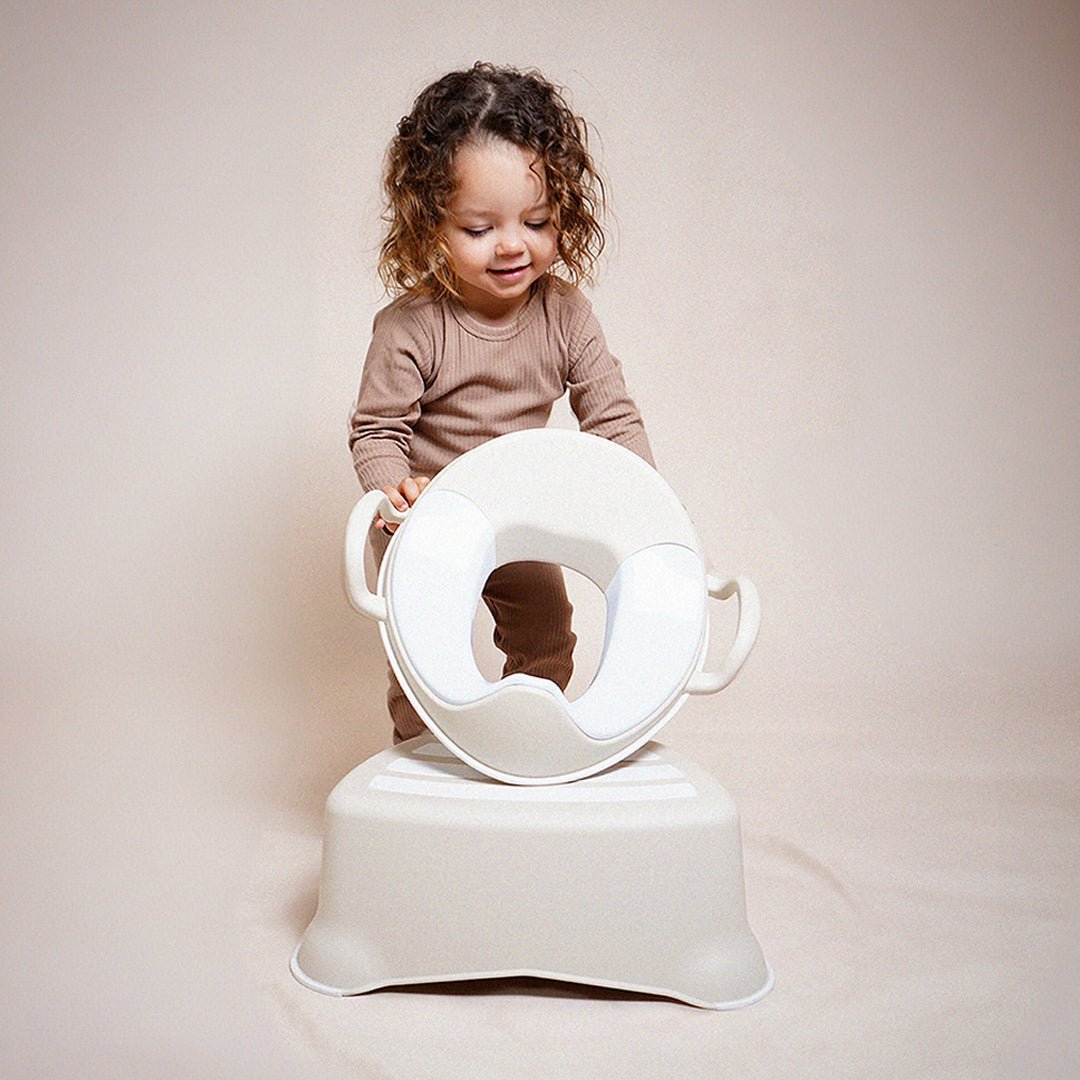 Natural Beige Kids Step Stool - Toilet & Kitchen Bundle – My Carry Potty®