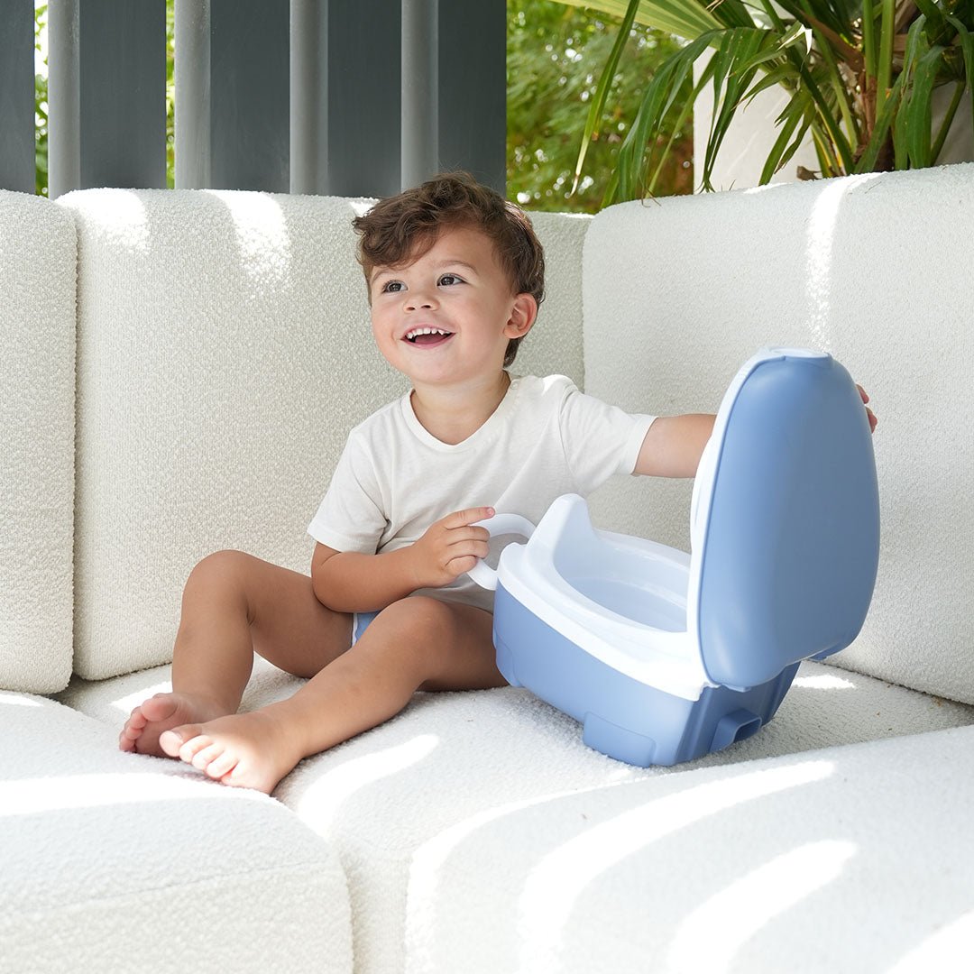 Portable Potty and Organic Reusable Training Pants - Ocean Blue – My ...