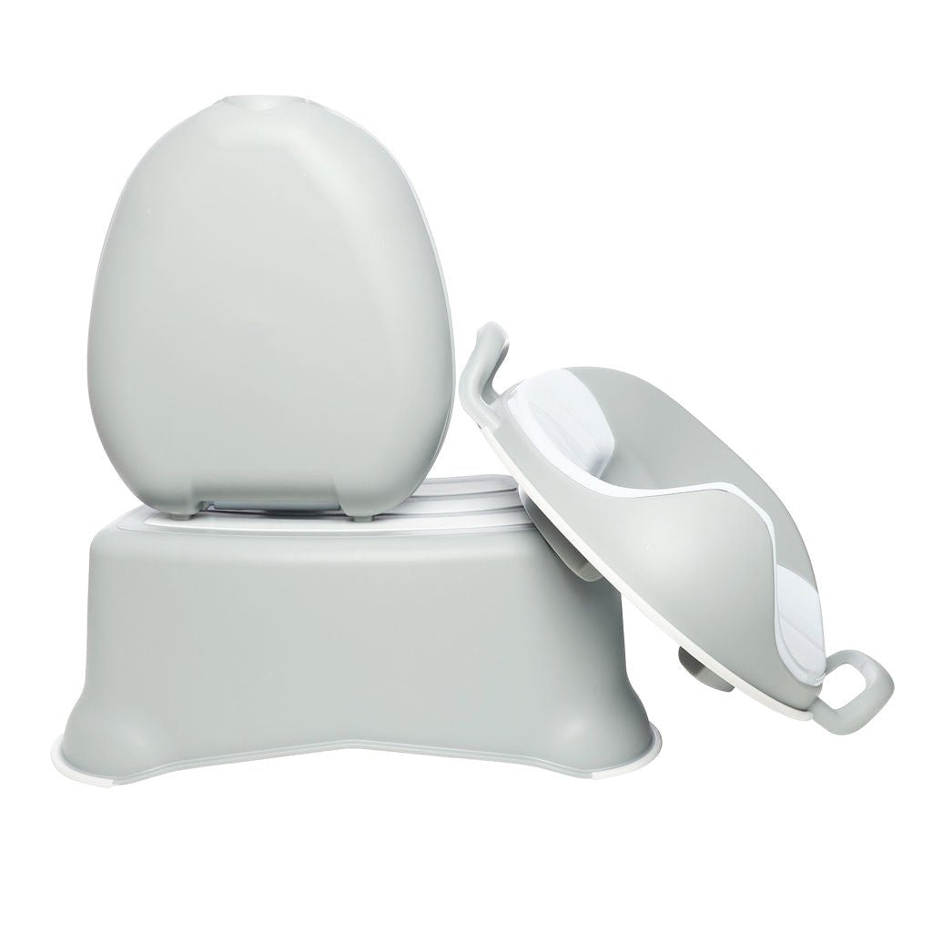 Toilet Training Seat & Step Stool - Pearl Grey Bundle – My Carry Potty®