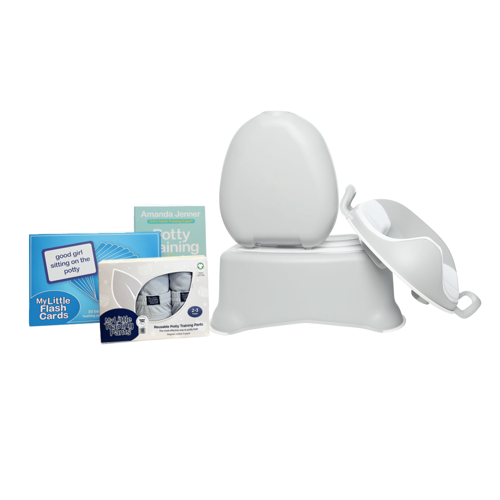 Complete Toddler Potty Training Bundle - Pearl Grey Set – My Carry Potty®