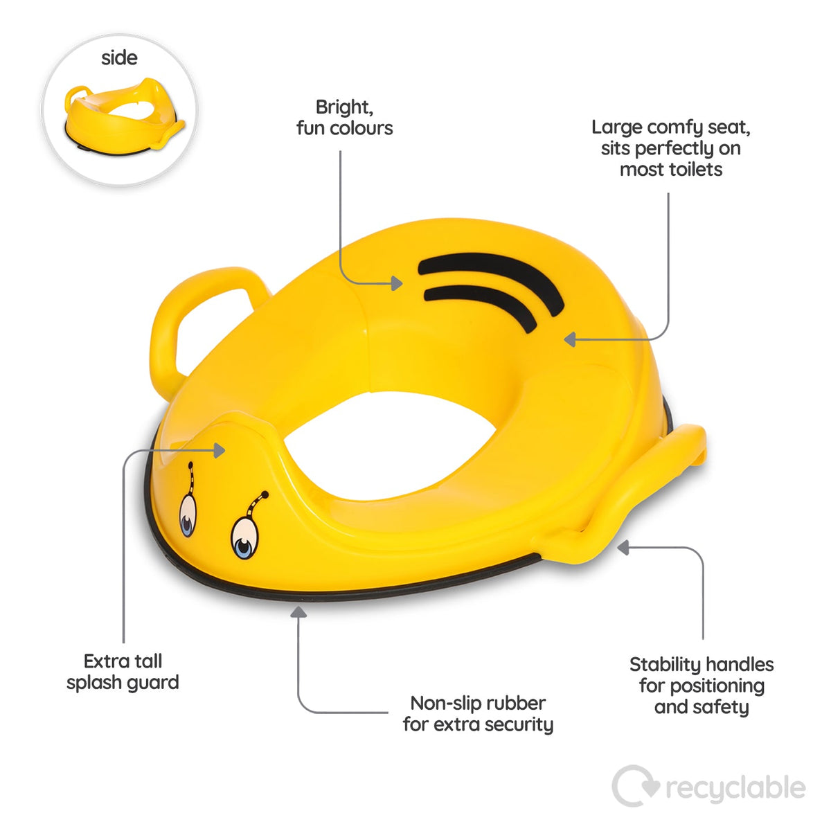 My Trainer Seat & Step Stool Toilet Training Bundle - Bee – My Carry Potty®