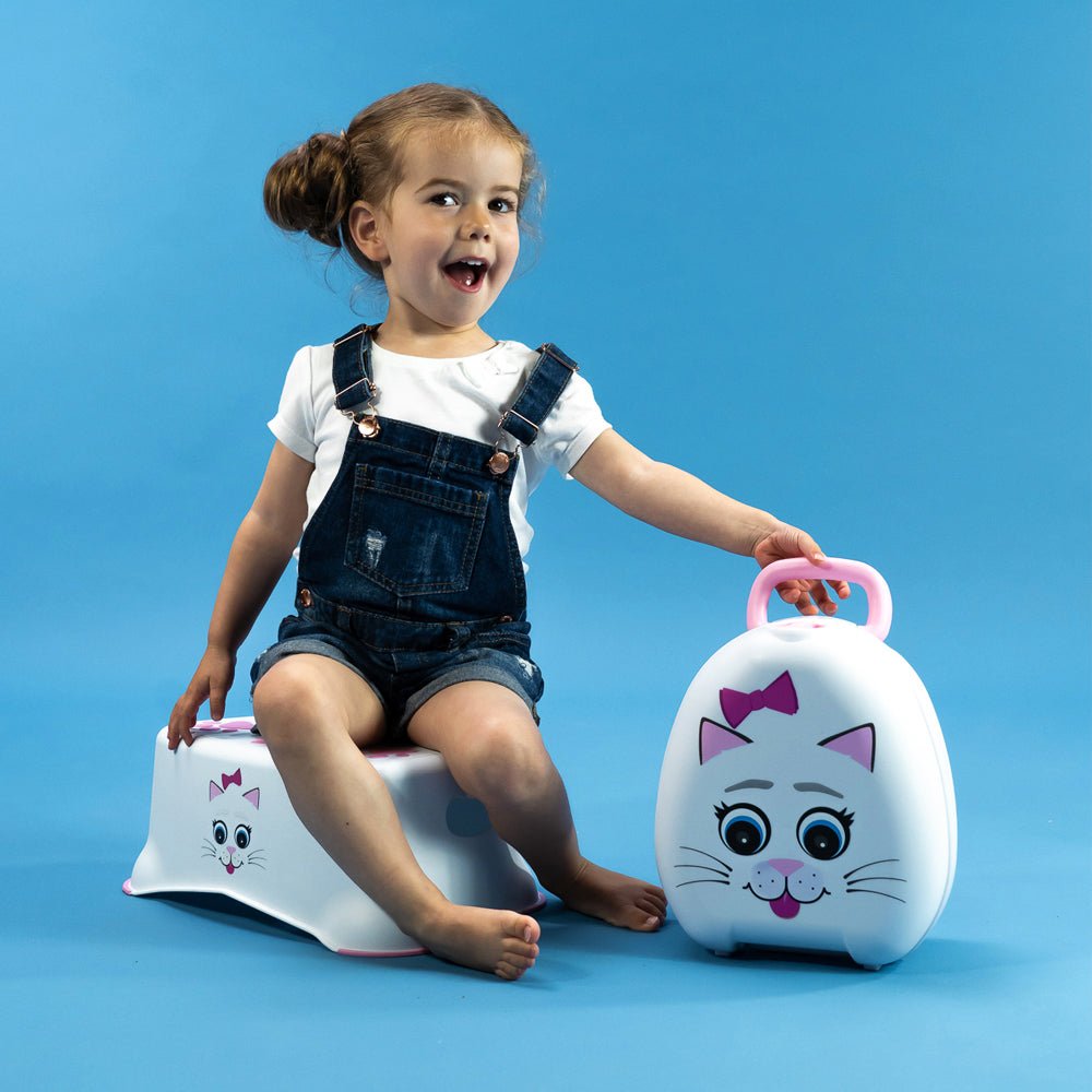 Travel Potty, Reusable Pants, Seat & Stool - Cat Bundle – My Carry Potty®