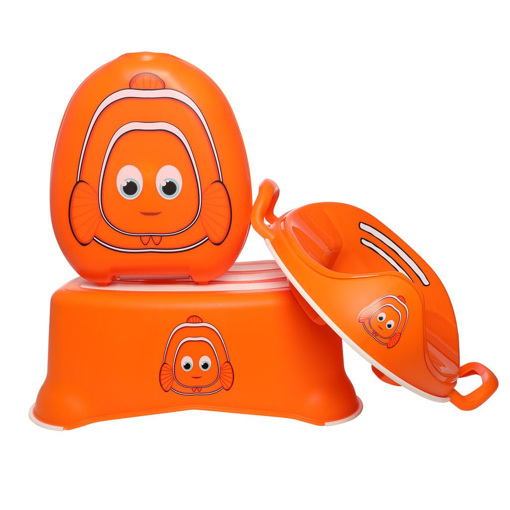Toddler Potty Training Set with Seat & Stool - Clownfish – My Carry Potty®