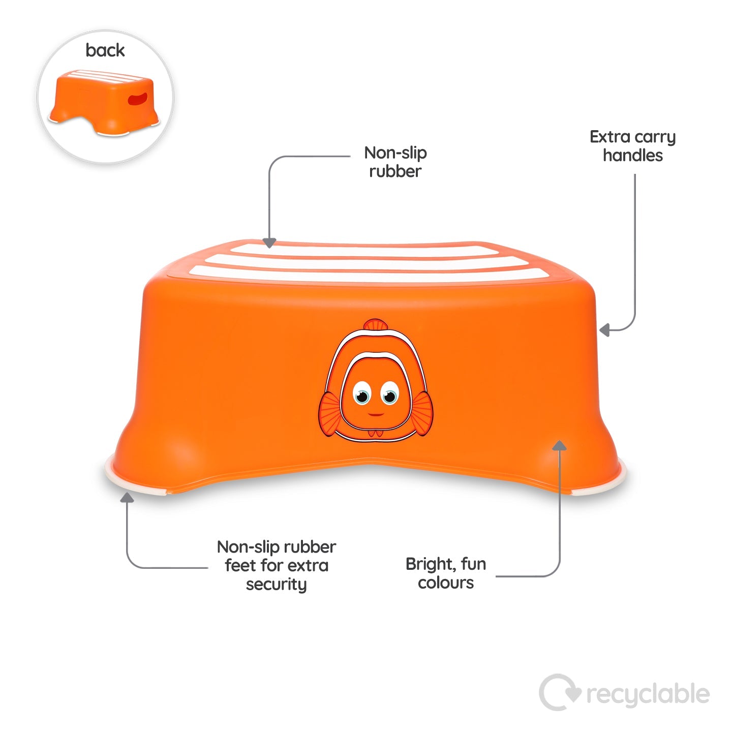 Toddler Potty Training Set with Seat & Stool - Clownfish – My Carry Potty®