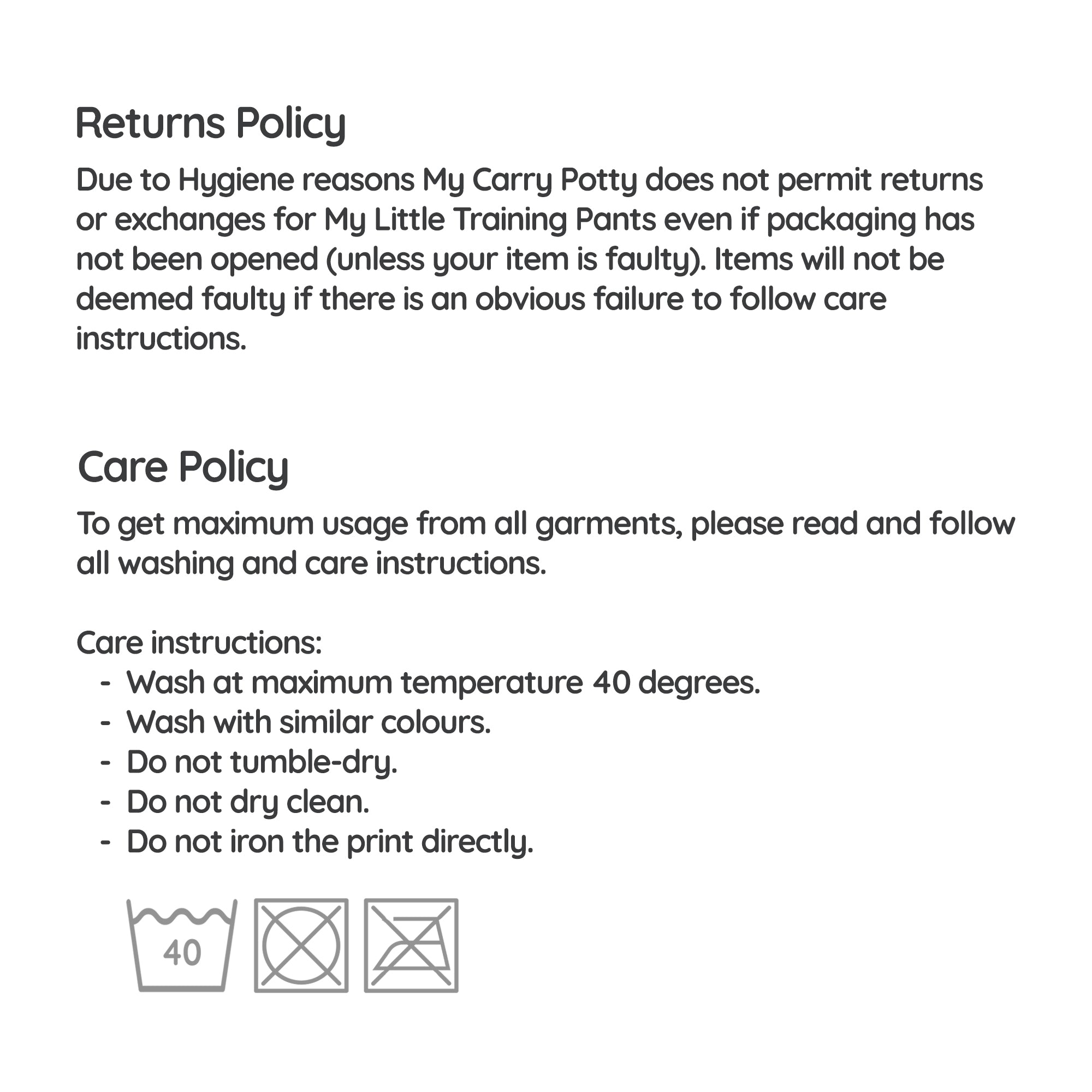 3-Pack Reusable Training Pants - Fox – My Carry Potty®