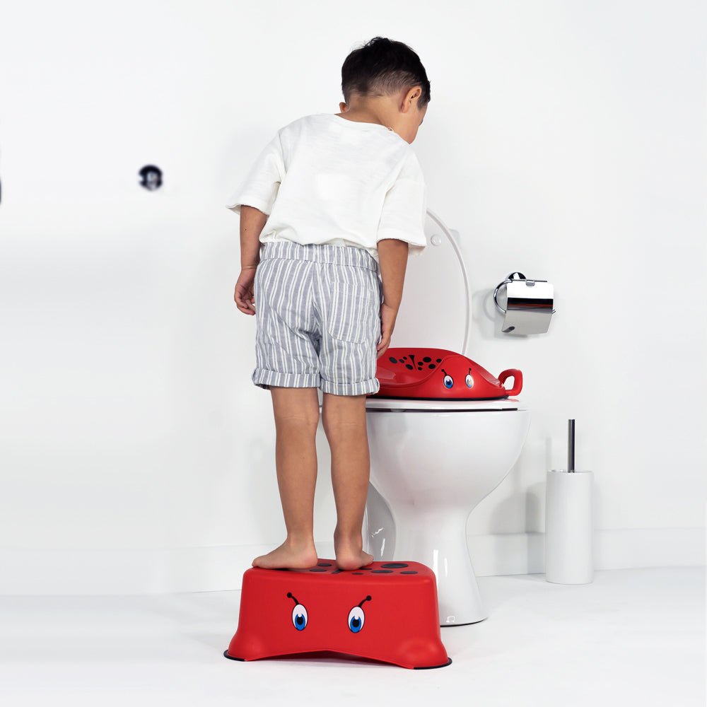 My Little Step Stool Toddler Toilet Helper - Ladybird – My Carry Potty®