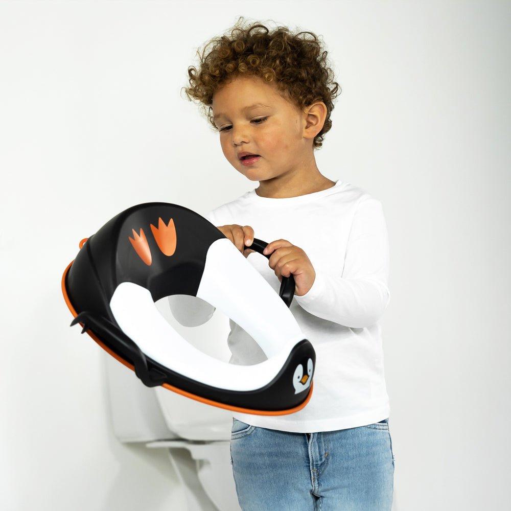 Travel Potty, Reusable Training Pants, Seat and Stool - Penguin – My ...