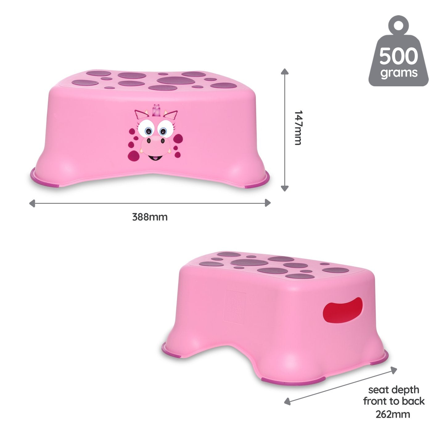 My Little Step Stool Toddler Toilet Helper - Pink Dragon – My Carry Potty®